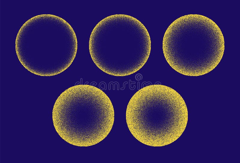Circle Dot Vector Pattern Background Digital Explosion. Dot Spray ...