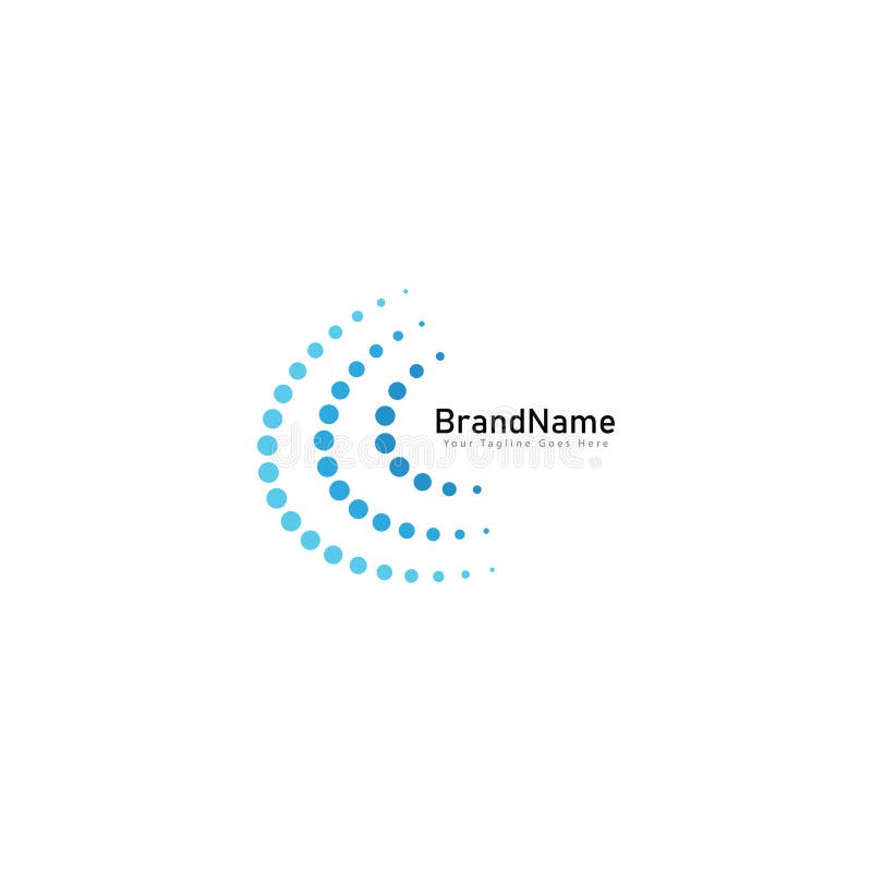 Circle Dots Creative Cool Logo Icon Design. Stock Vector - Illustration ...