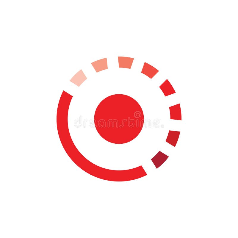 Circle Dots Gradient Process Symbol Logo Vector Stock Vector ...