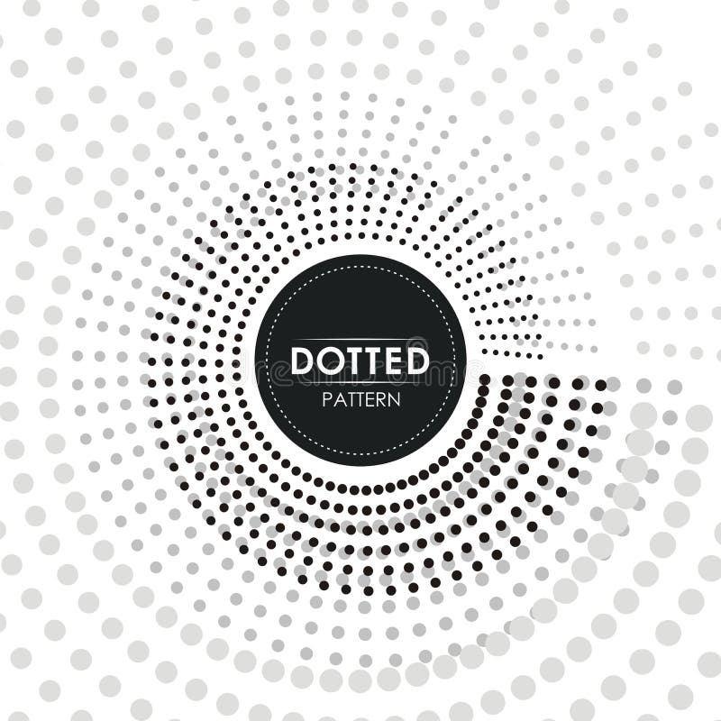 Circle Dots Pattern Background Design Stock Vector - Illustration of ...