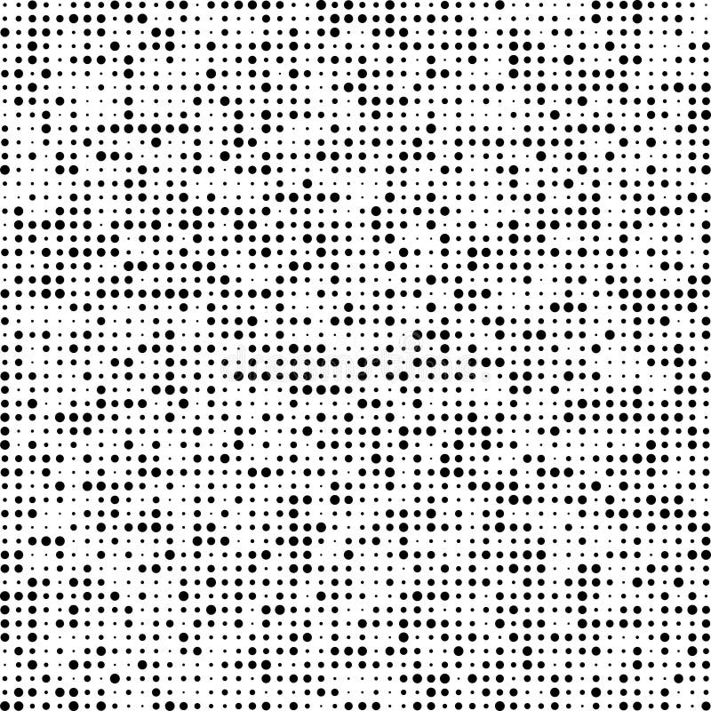 Circle Dots Pattern Design Background in Black and White Stock Vector ...