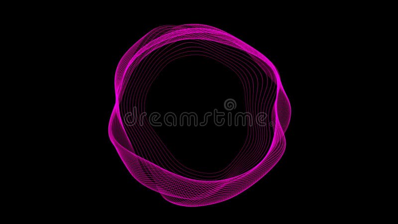 Circle Dynamic Particle Wavy Animated Motion Graphics Technology ...