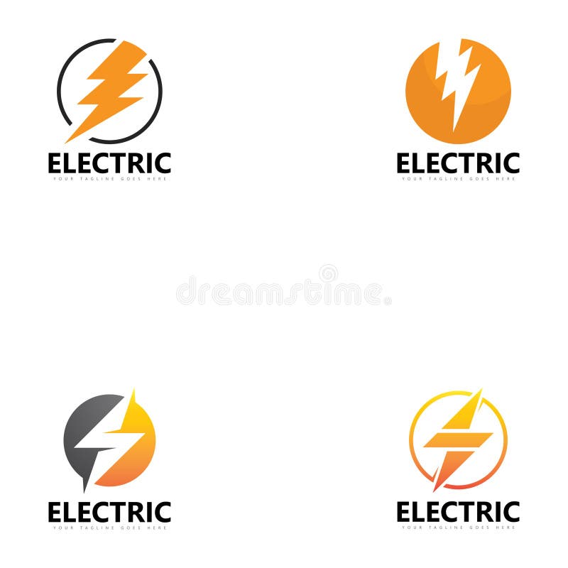 Circle Electric Plug with Letter P Logo Concept Design. Symbol Graphic ...