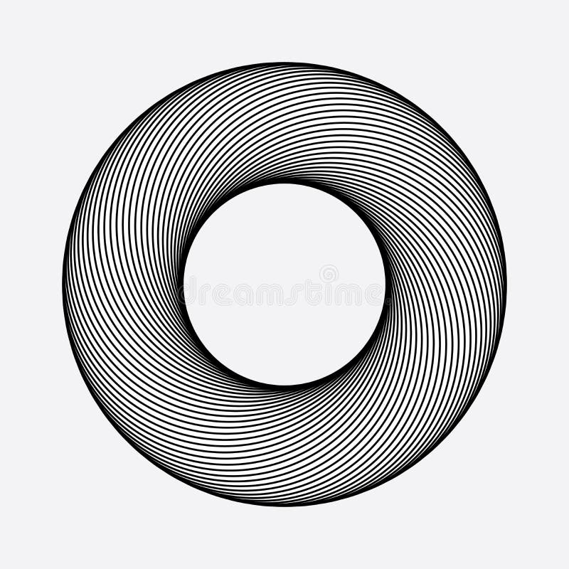 Circle Element, Line Design Stock Vector - Illustration of logo ...