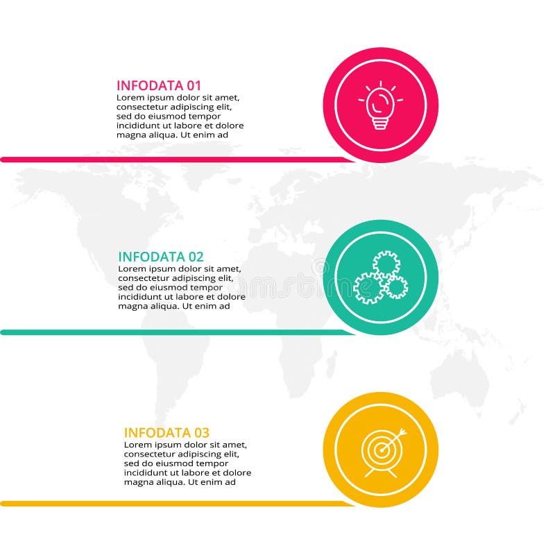Circle Elements of Graph, Diagram with 3 Steps, Options, Parts or ...