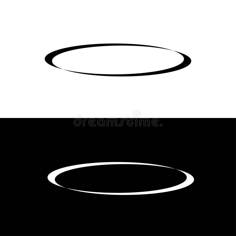 Circle Ellipse Vector Logo Design Stock Vector - Illustration of ...