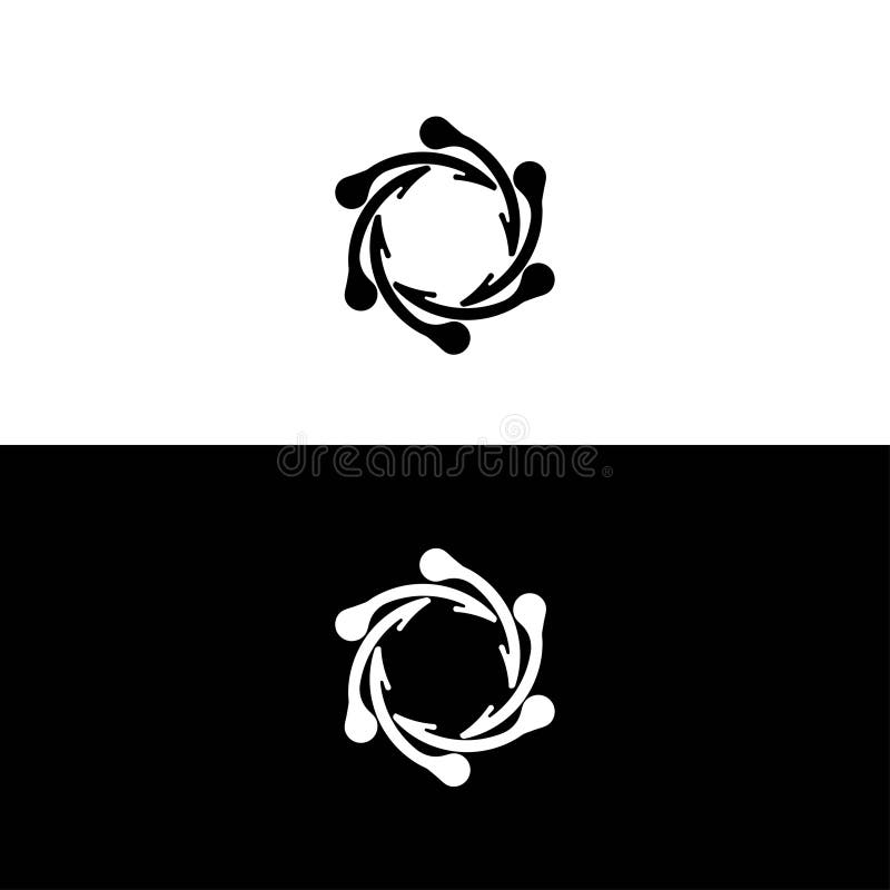 Circle Ellipse Vector Logo Design . Circle Creative Icon Logo Stock ...