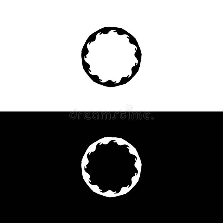 Circle Ellipse Vector Logo Design . Circle Creative Icon Logo Stock ...