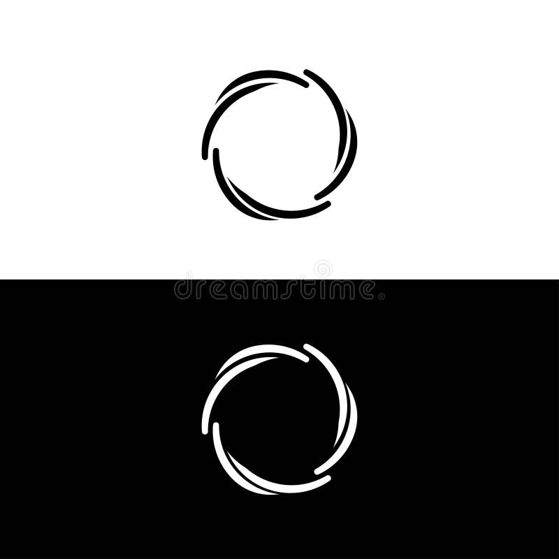 Circle Ellipse Vector Logo Design . Circle Icon Stock Vector ...
