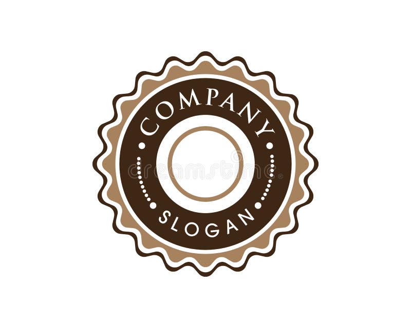 Circle Emblem Illustration Design Stock Vector - Illustration of logo ...