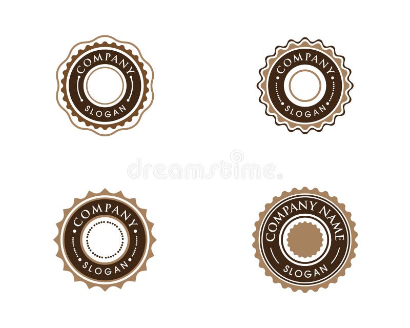 Circle Emblem Illustration Design Stock Vector - Illustration of sign ...
