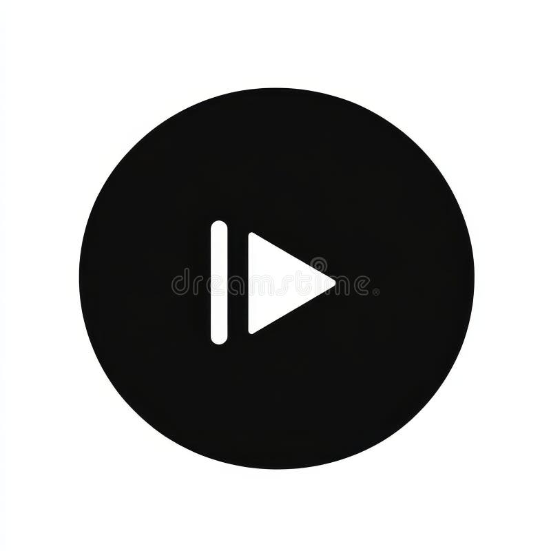 A Circle Enclosing the Play Symbol Forms a Simple yet Effective Icon ...