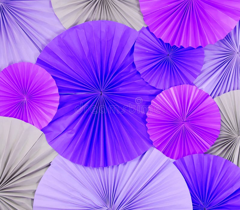Circle of Fans Paper Pattern Background Stock Image - Image of fans ...