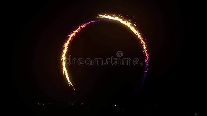 Fire Dancer Logo Looping Animation Graphic Element Stock Video - Video ...