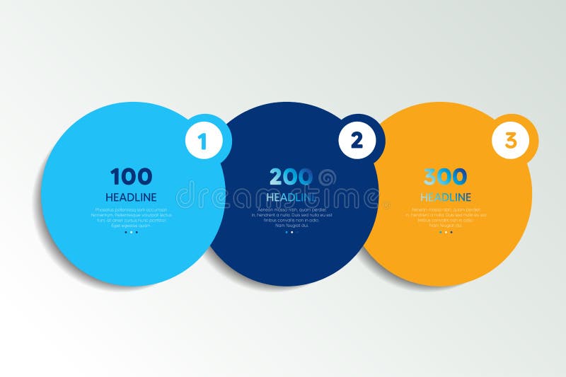 Circle First, Second and Third Diagram, Scheme, Chart. 3 Template for ...