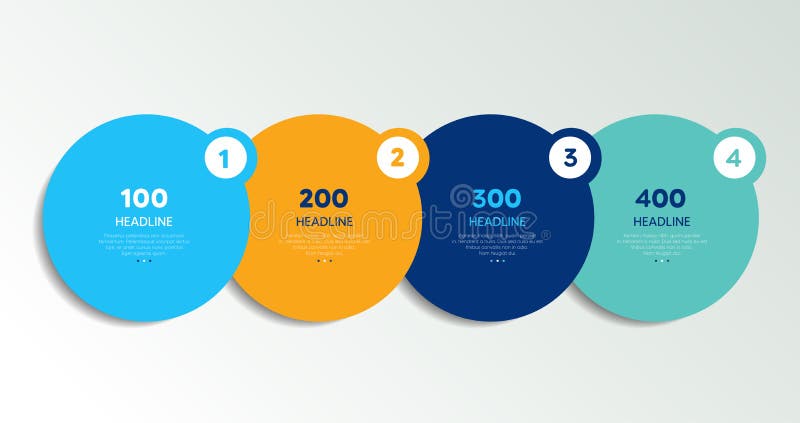 Circle First, Second,third and Fourth Diagram, Scheme, Chart. 4 ...