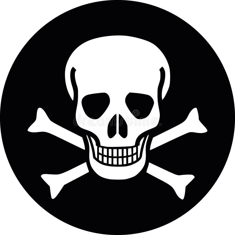 Circle Flag of JOLLY ROGER (PIRATE FLAG) Stock Vector - Illustration of ...