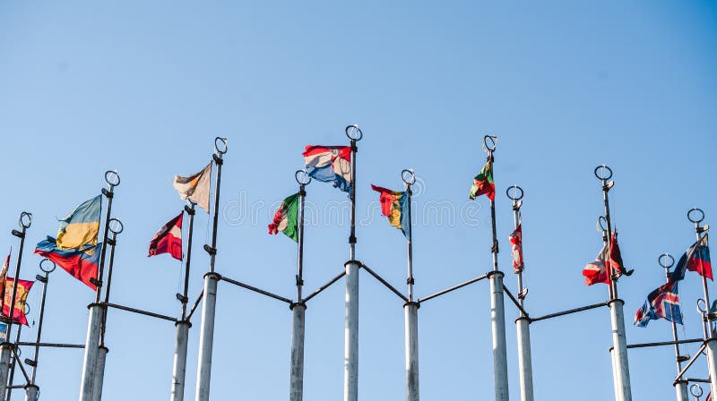 Circle of flags stock image. Image of symbol, ensign - 252825523