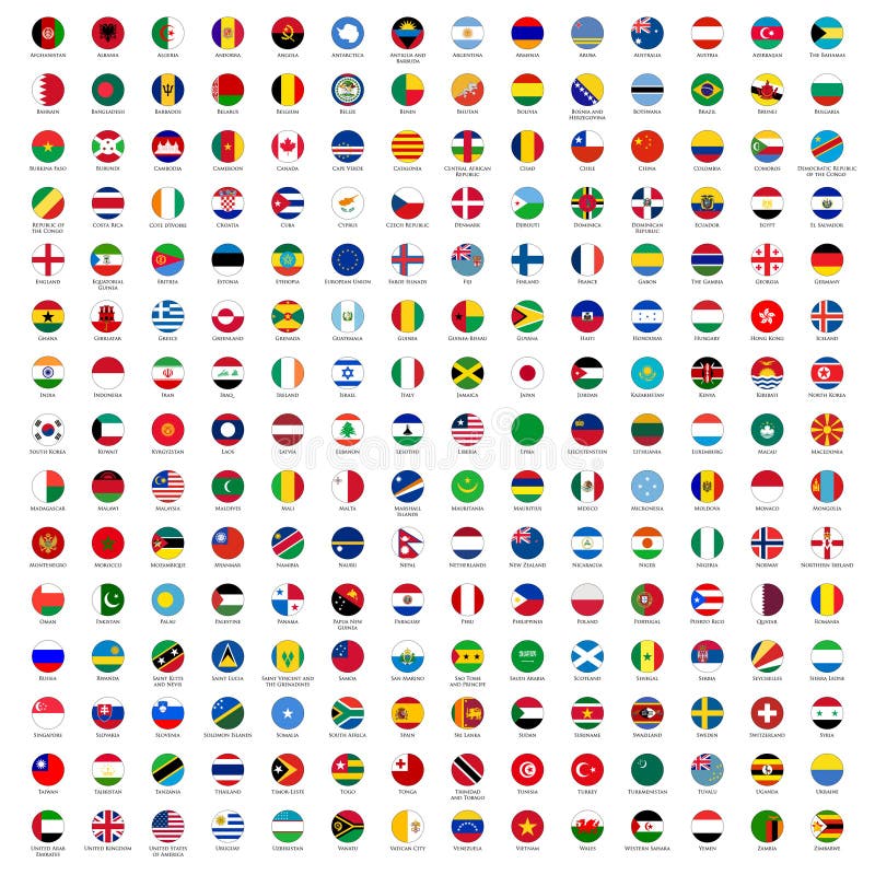 Flags of the world stock vector. Illustration of country - 6737420