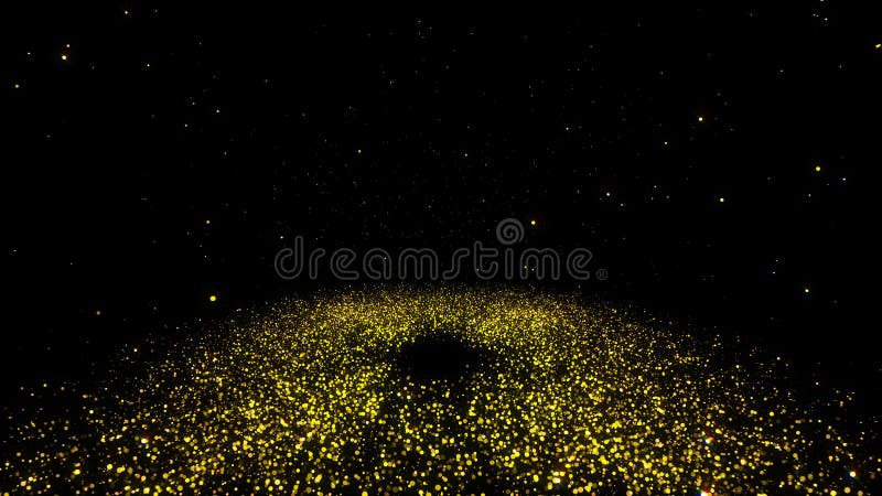 Circle Floor Particles Explosion Dust Abstract Background. Stock ...