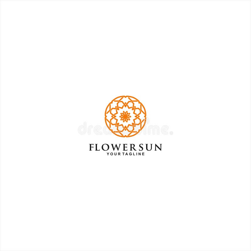 Circle Floral Logo Template Design Stock Vector - Illustration of icon ...