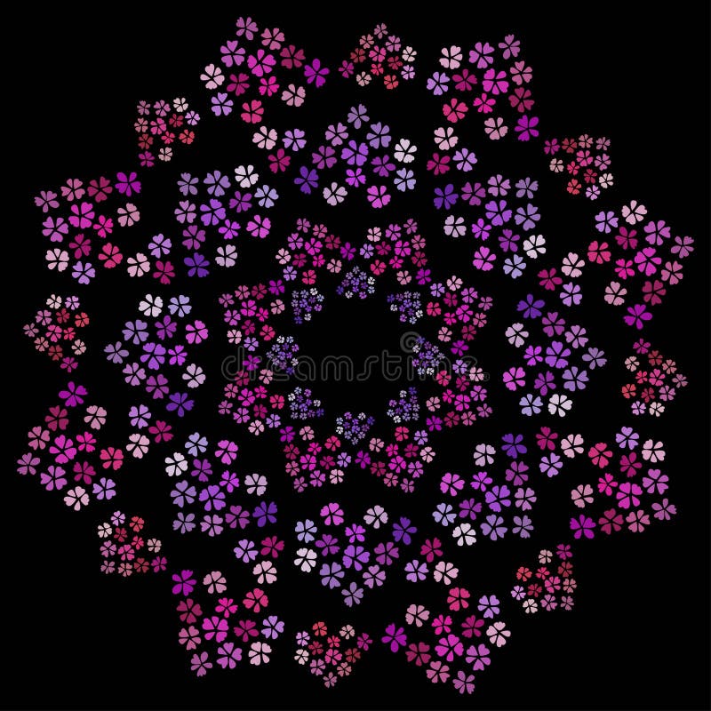 Circle floral pattern stock vector. Illustration of card - 184954680