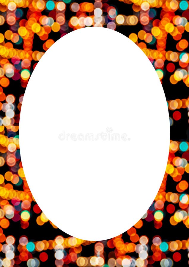 Circle Frame Background with Decorated Borders Stock Illustration ...