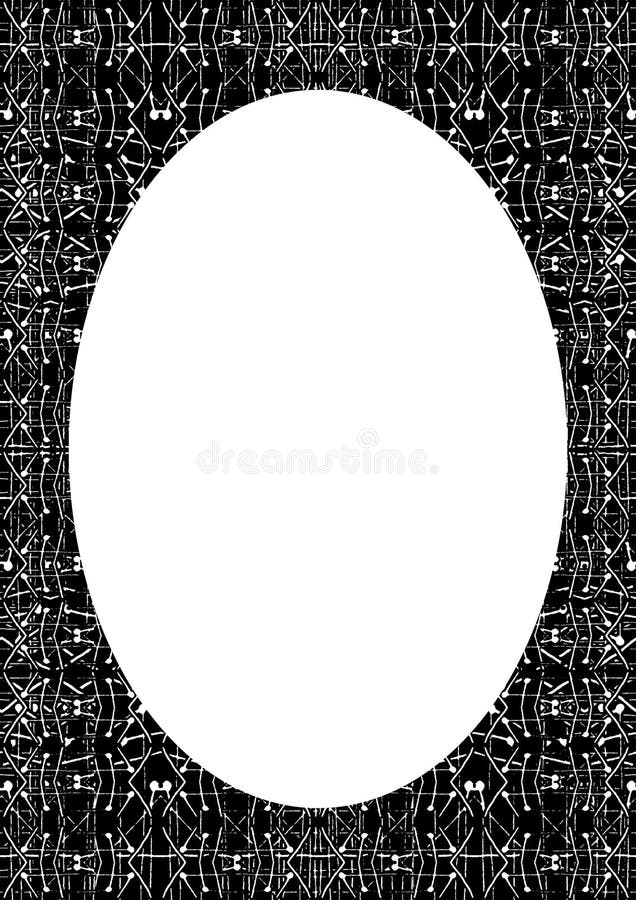 Circle Frame Background with Decorated Borders Stock Illustration ...