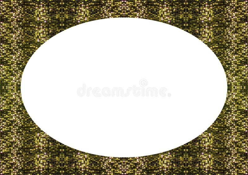 Circle Frame Background with Decorated Borders Stock Photo - Image of ...