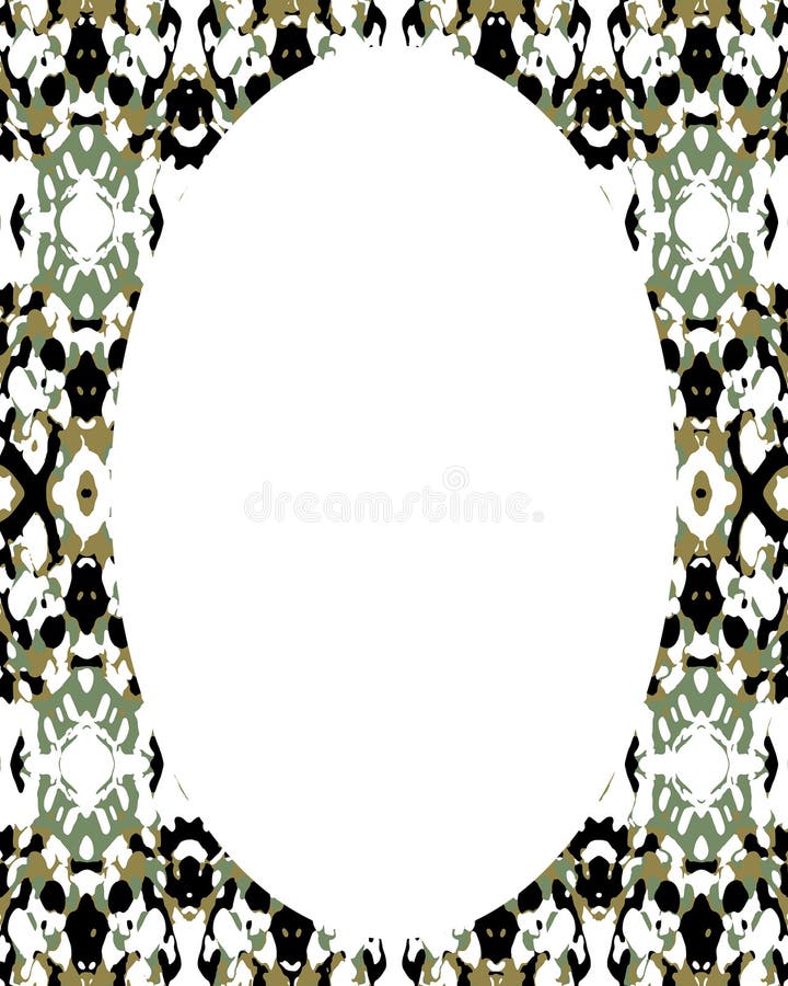 Circle Frame Background with Decorated Borders Stock Illustration ...