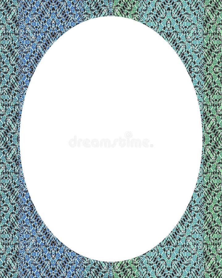 Circle Frame Background with Decorated Ethnic Borders Stock ...