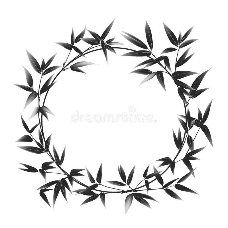 Bamboo Circle Border Stock Illustrations – 205 Bamboo Circle Border ...