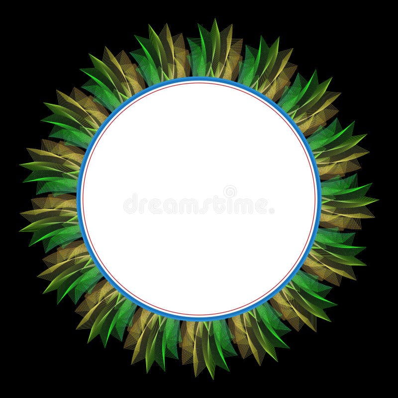 Circle frame border design stock vector. Illustration of merry - 388748113