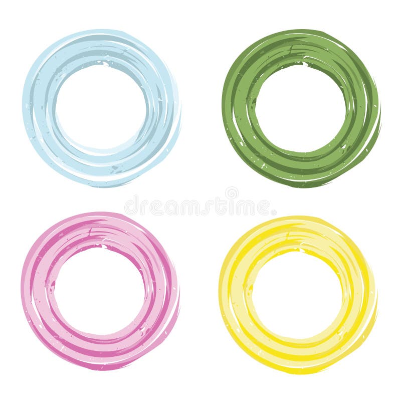 Circle Frame Color Grunge 4 Styles for Frame,background,banner,logo ...
