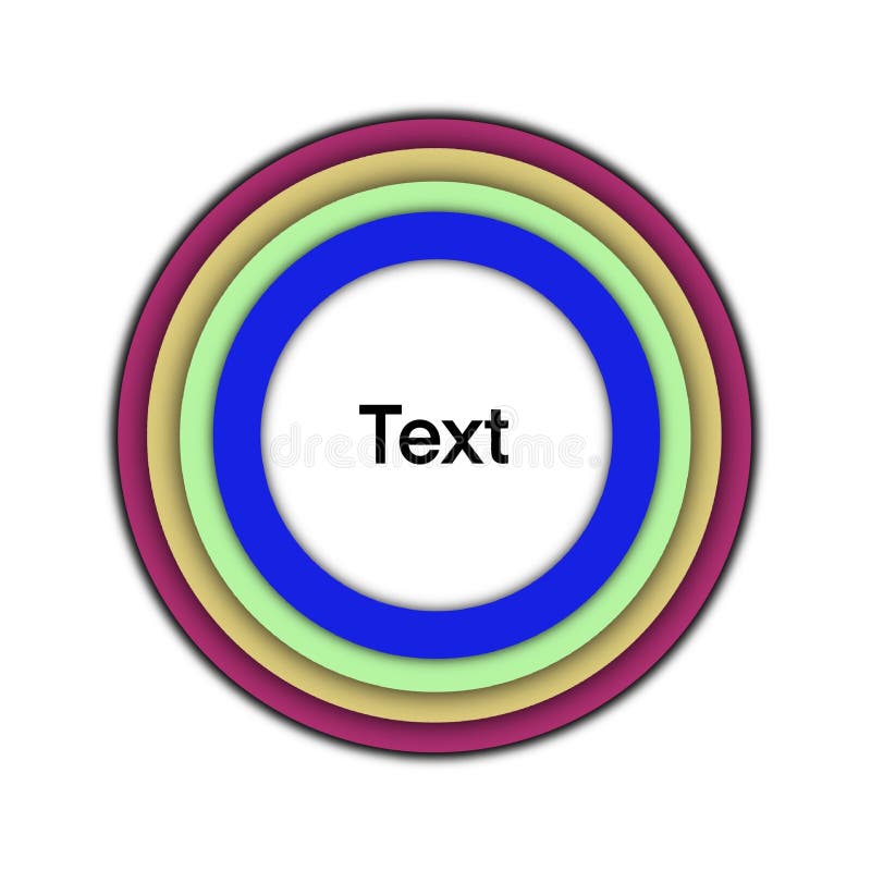 Circle Frame with Color Round. Stock Illustration - Illustration of ...