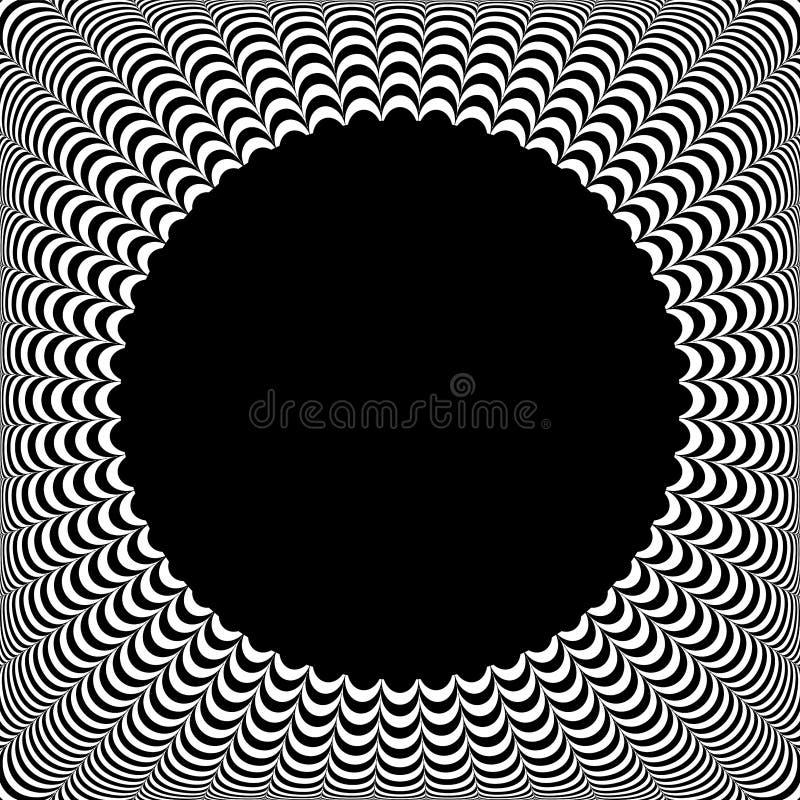 Circle Frame 3d Illusion Convex Pattern Stock Vector Illustration Of Striped Circle 167023758