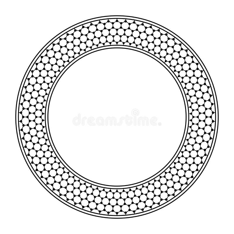 Circular Honeycomb Background. Seamless Pattern. Vector Illustration ...