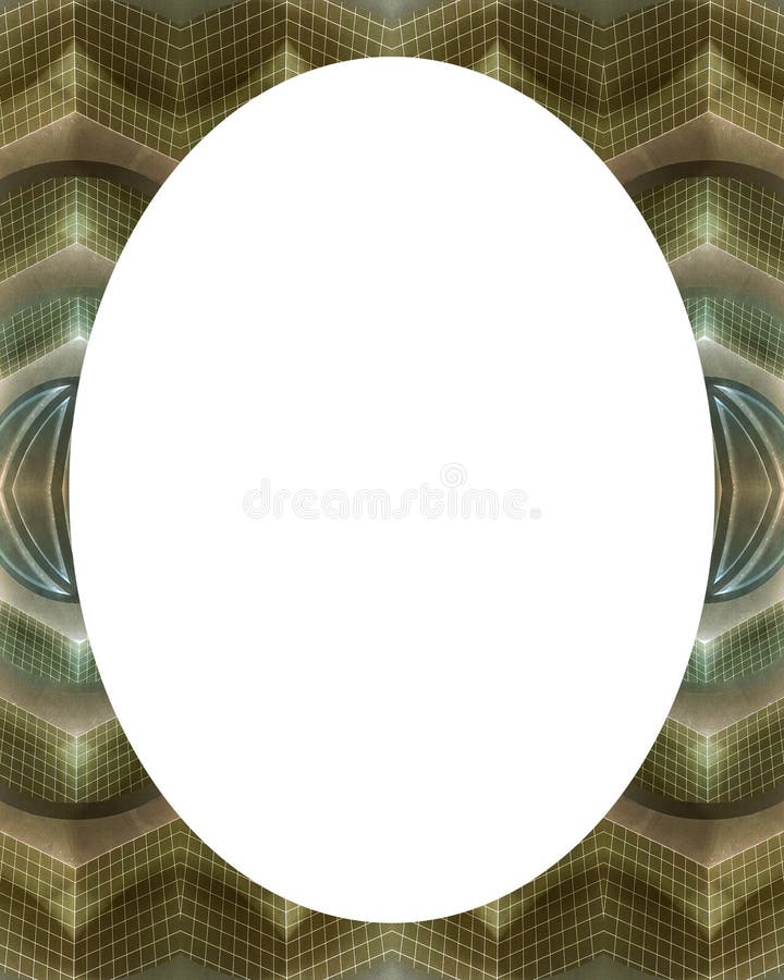 Circle Frame with Modern Design Borders Stock Image - Image of borders ...