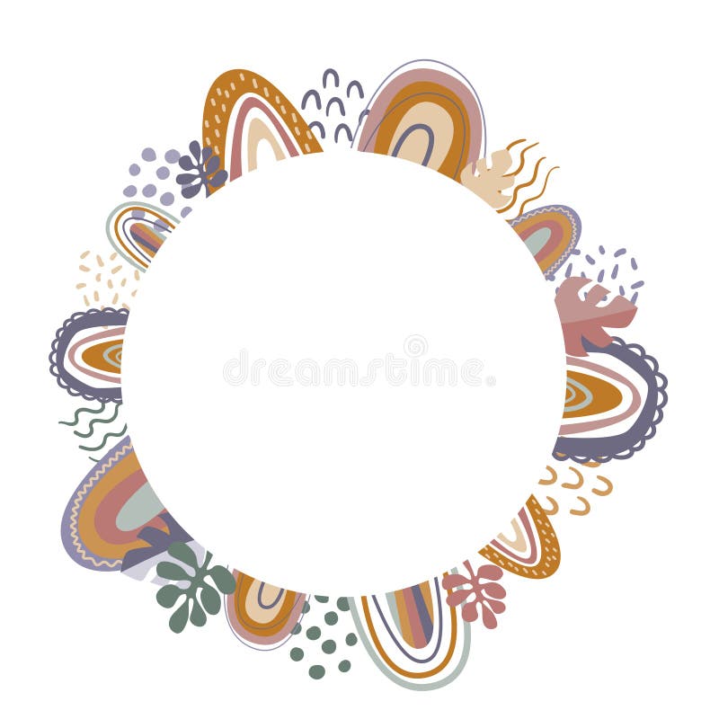 Rainbow Abstract Boho Seamless Pattern Stock Vector - Illustration of ...
