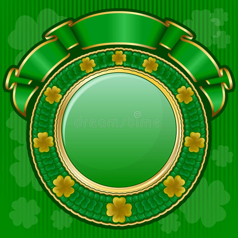 Circle frame with ribbon stock vector. Illustration of element - 23302090