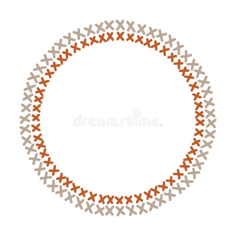 Circle Frame Round Abstract Border Design Shape Icon for Decorative ...