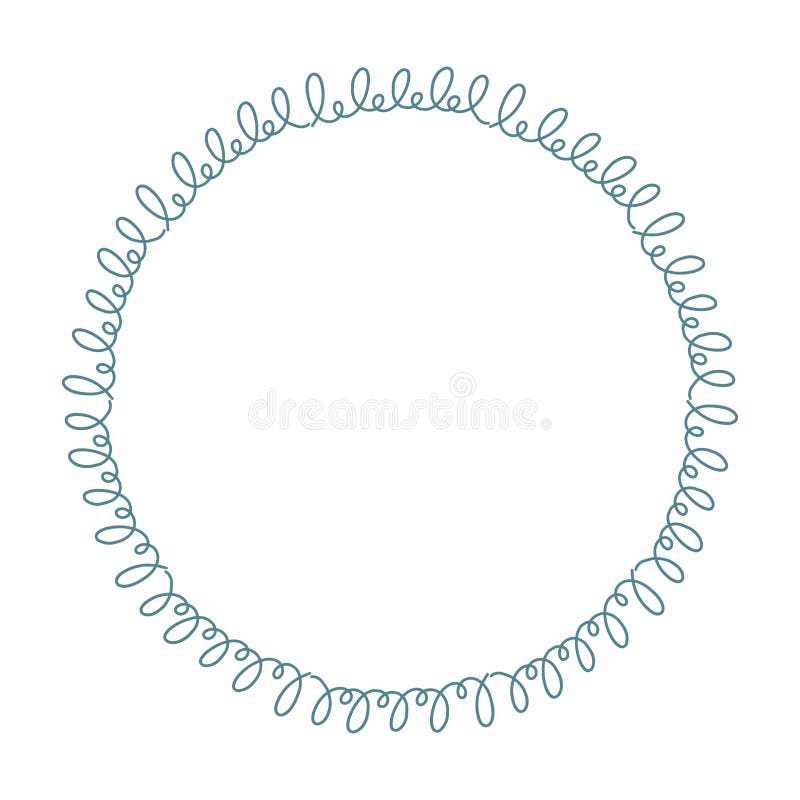 Circle Frame Round Abstract Border Design Shape Icon for Decorative ...