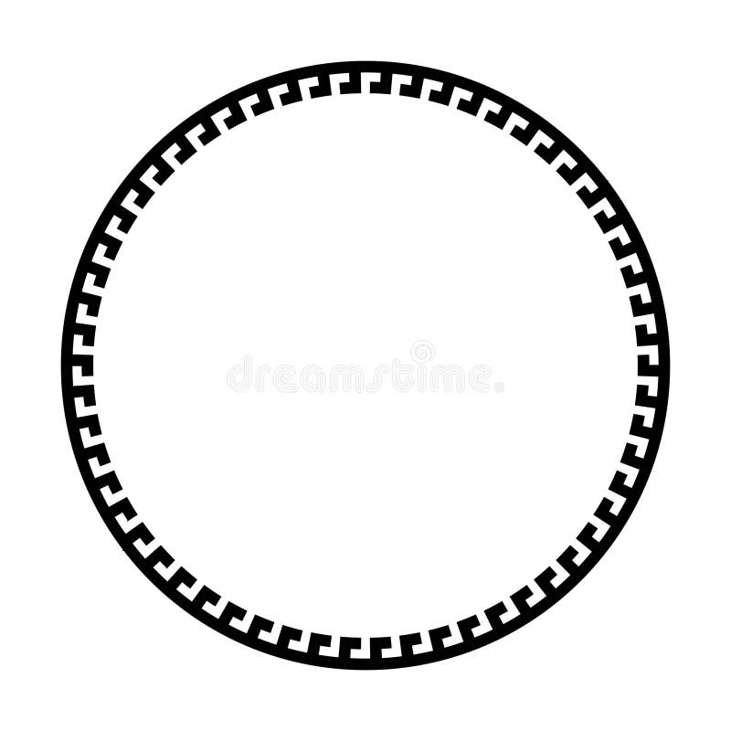Circle Frame Round Border Design Shape Icon for Decorative Vintage ...