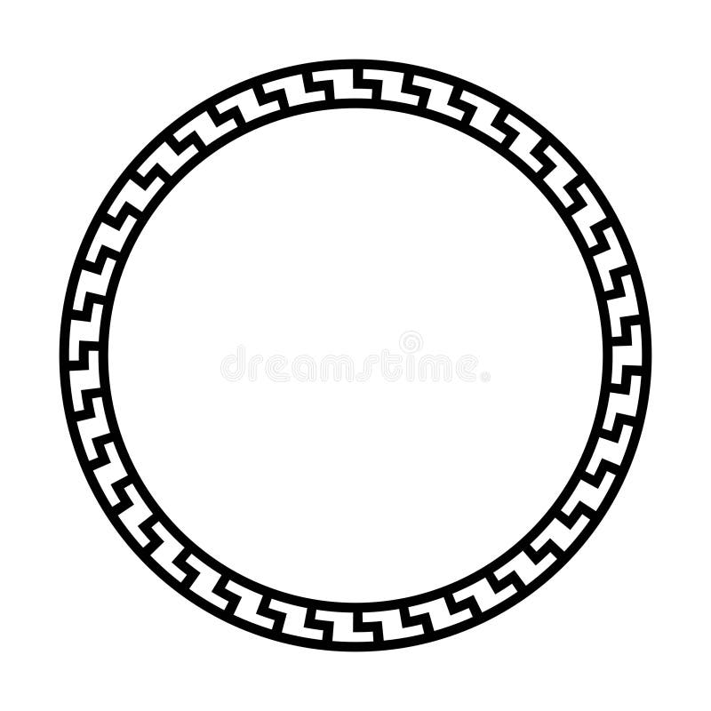 Circle Frame Round Border Design Shape Icon for Decorative Vintage ...
