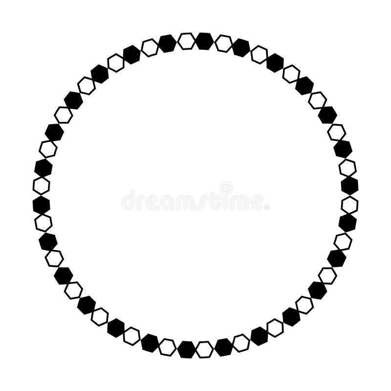 Circle Frame Round Border Design Shape Icon for Decorative Vintage ...