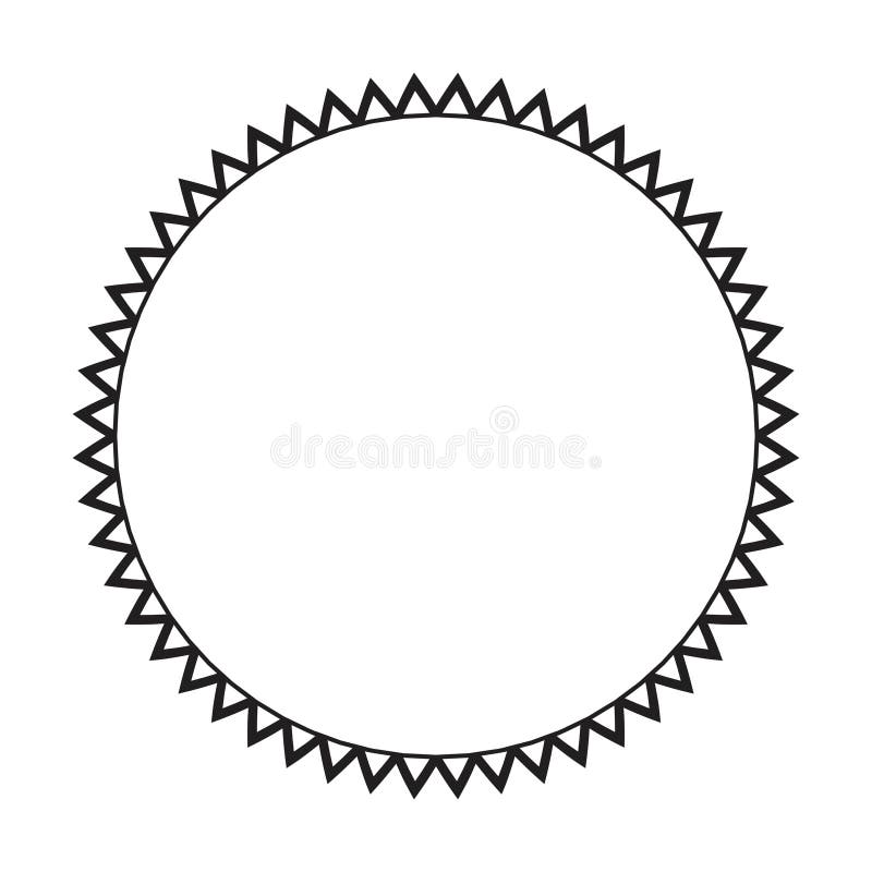 Circle Frame Round Border Design Shape Icon for Decorative Vintage ...