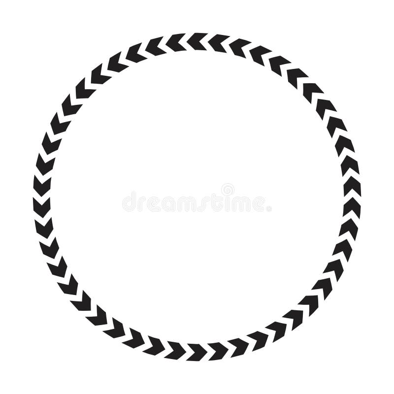 Circle Frame Round Border Design Shape Icon for Decorative Vintage ...