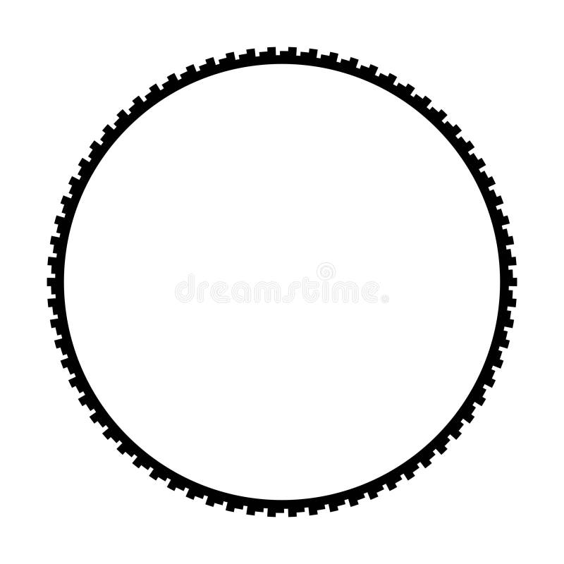 Circle Frame Round Border Shape Icon for Decorative Vintage Doodle ...