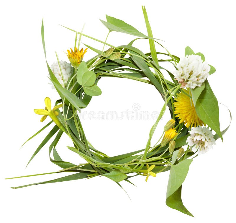 Circle Frame from Spring Flowers Stock Image - Image of circle, flora ...