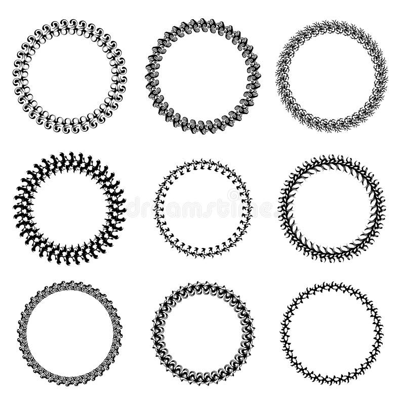 Circle Frames stock vector. Illustration of object, page - 56953307